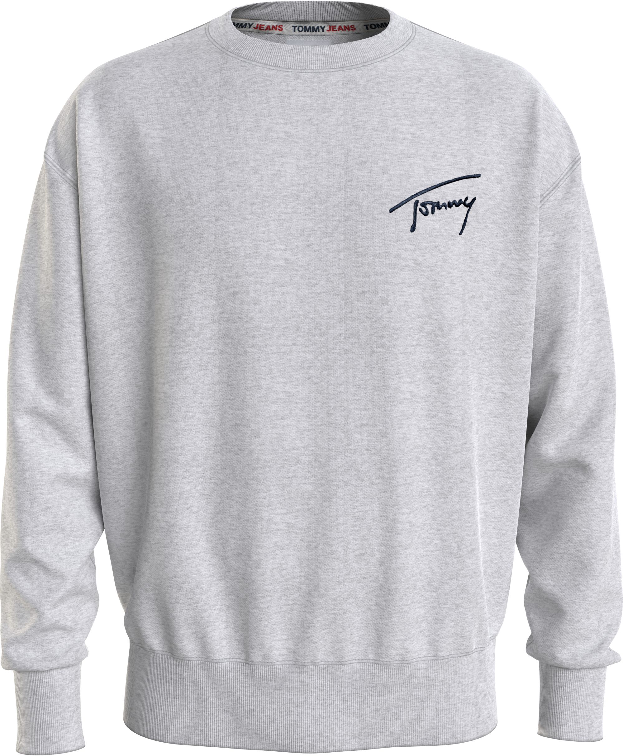 Tommy Hilfiger Bluza Męska Tjm Tommy Signature Crew Gray Dm0Dm15206 Pj4 ...